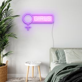 Girls + Female Symbol Neon Art Sign Made by CUSTOM NEON®