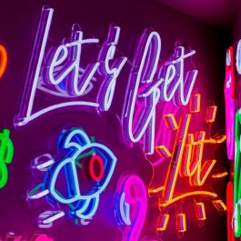 Let's Get Lit Neon Wall Art | Feel Good Neon Signs by CUSTOM NEON®