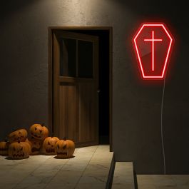 LED Coffin Neon Sign for Halloween Decorations by CUSTOM NEON®