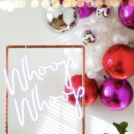 Whoop Whoop Party Signs | LED Neon Signs for Parties & Home Decor