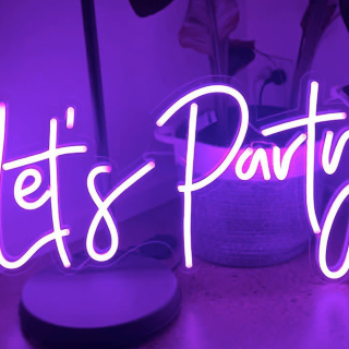 Purple Neon Signs | Aesthetic Purple LED Lights | Custom Neon®