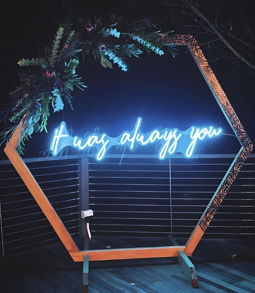 Custom Neon® Wedding Sign Ideas for the Marquee Reception Bar Disco