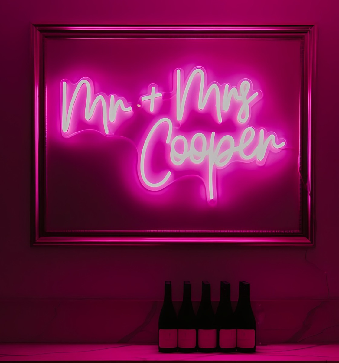 Custom Neon® Wedding Sign Ideas for the Marquee Reception Bar Disco